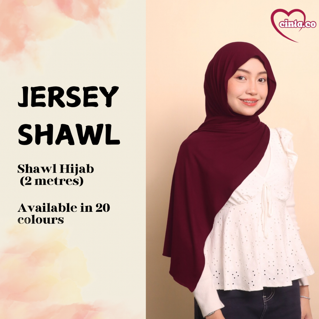 Jersey Shawl (Shawl Malas) | Shopee Malaysia