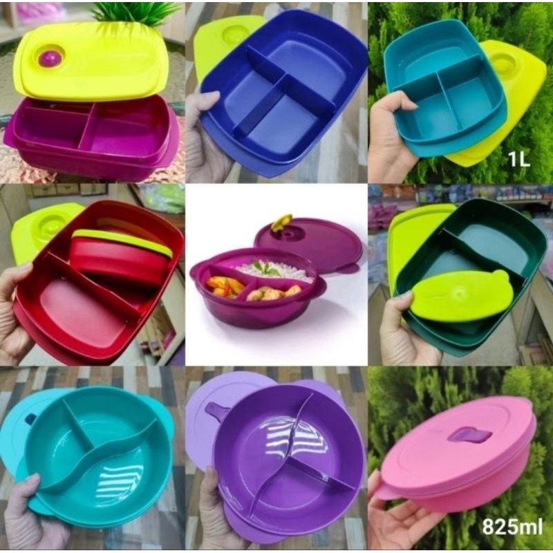 Tupperware Reaheatable Divided Lunch Box 1L (1pc) | Shopee Malaysia