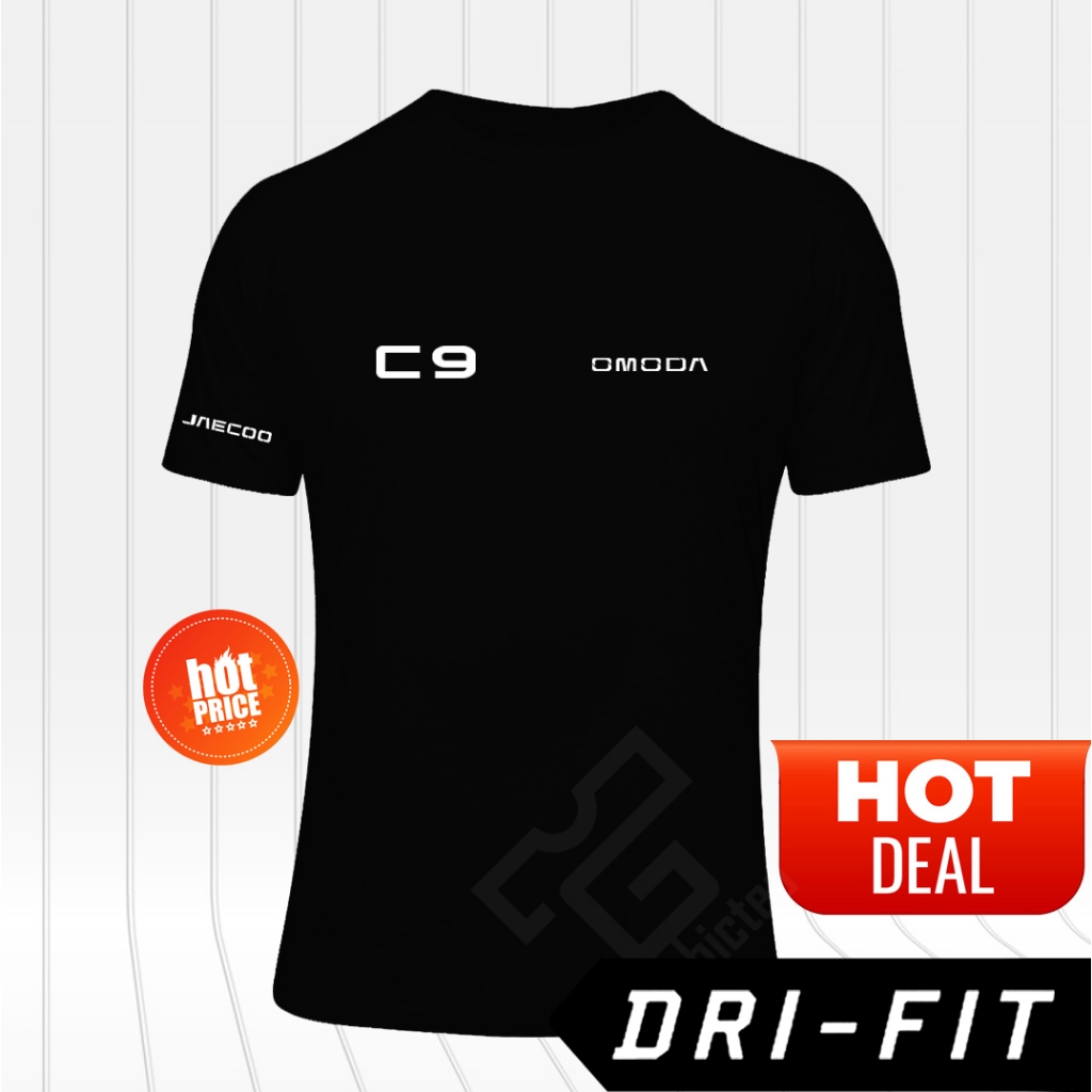 Dri Fit NEW JAECOO OMODA C9 Logo SUV T-Shirt Tee 100% Microfiber 160GSM ...