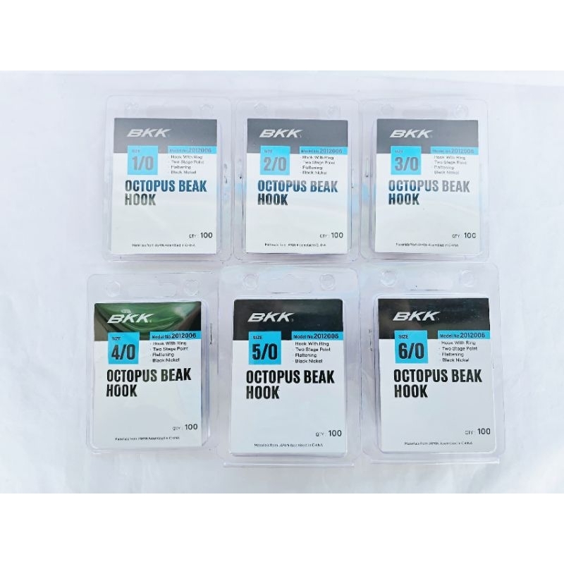 🔥 BKK OCTOPUS BEAK BLACK NICKEL HOOK ( 1 BOX = 100PCS ) | Shopee Malaysia