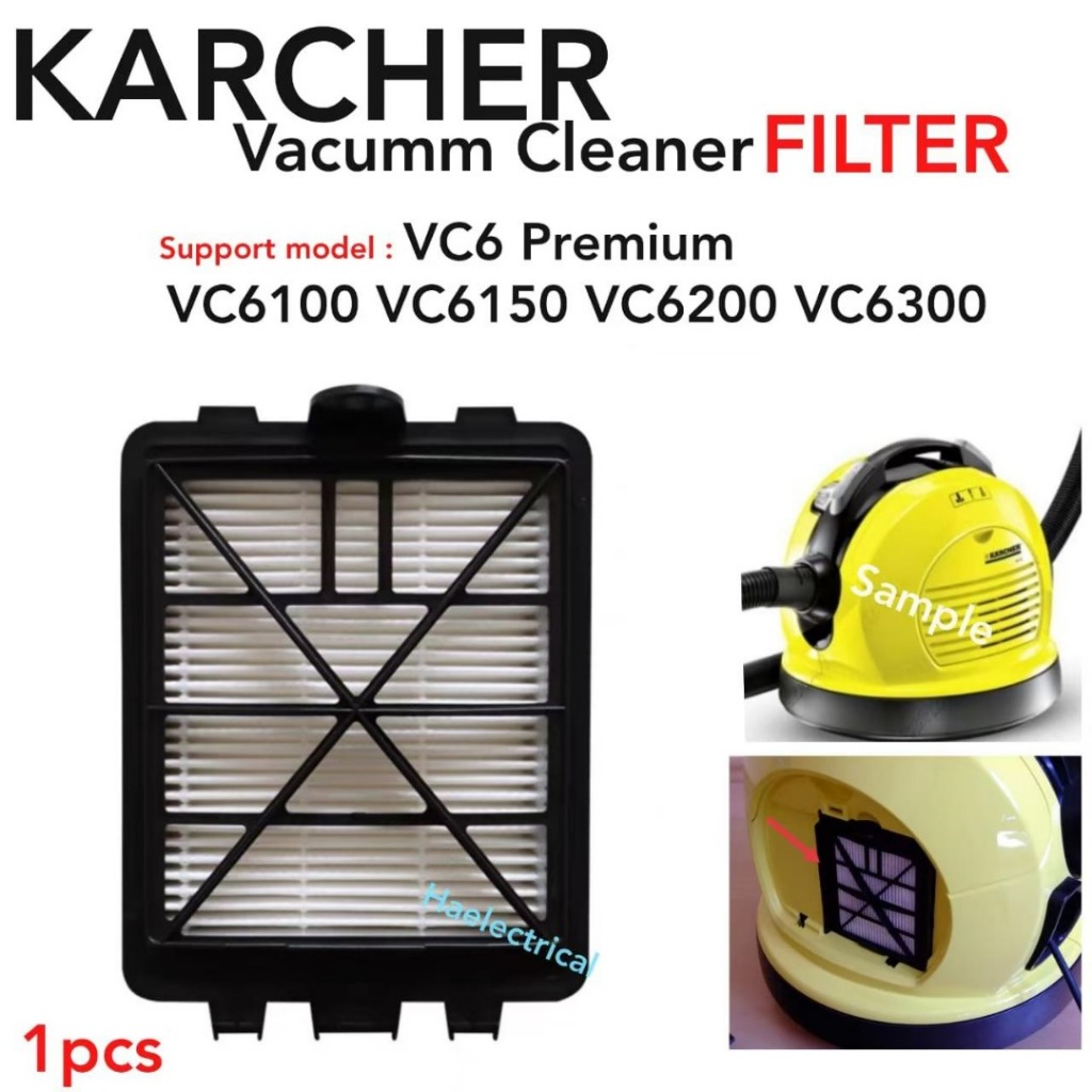 Karcher V6 Premium Vacuum Filter VC6100 VC6200 VC6150 VC6300 (1PC ...