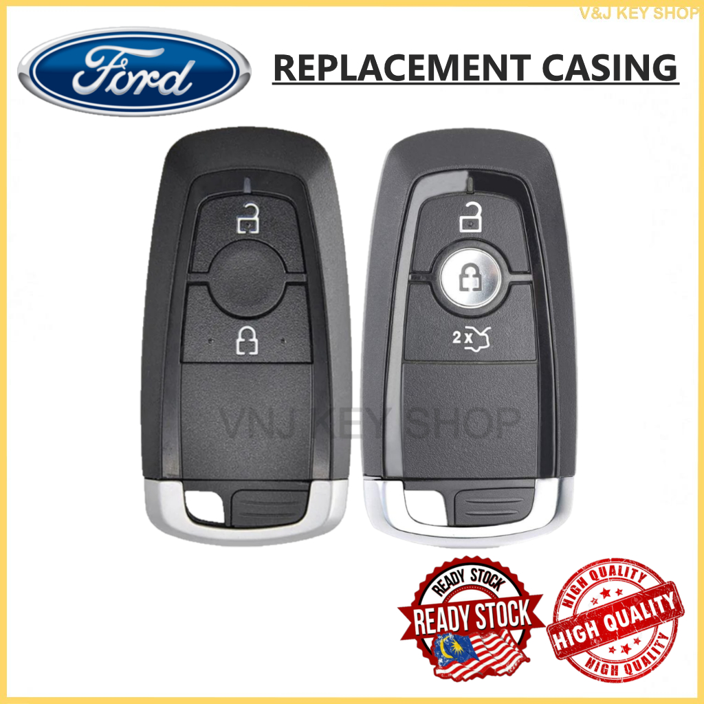 2/3 Buttons Case For Ford Ranger Keyless Start Remote Fob Replacement ...