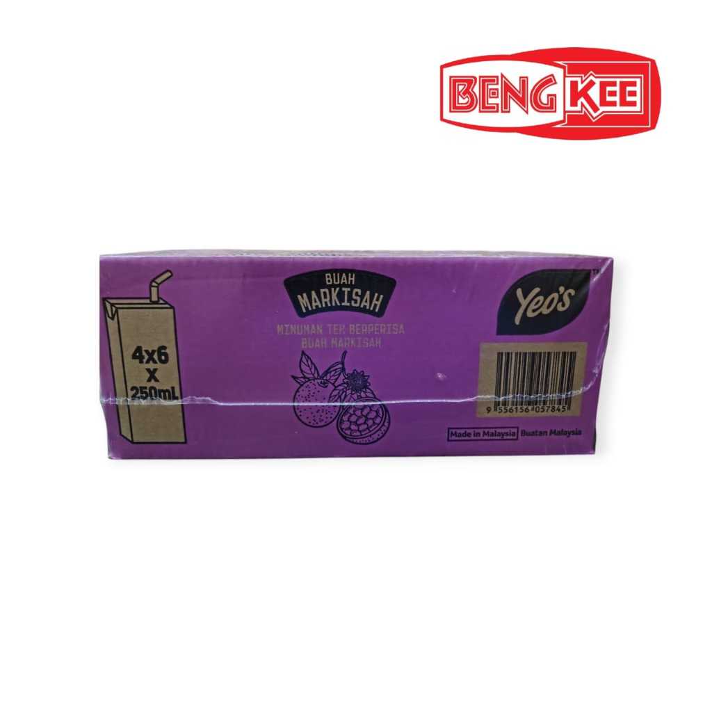 BENG KEE YEOS BUAH MARKISAH /PASSION FRUIT FLV 24PCS*250ML AIR KOTAK ...
