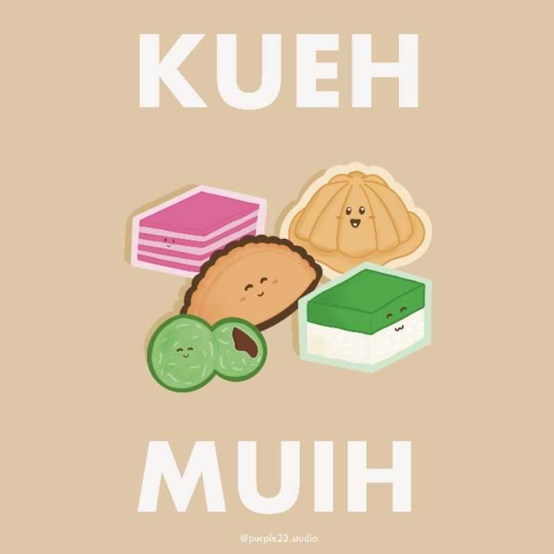 Malaysian Kueh Muih Die Cut Stickers Pack by Purple23.studio | Shopee ...