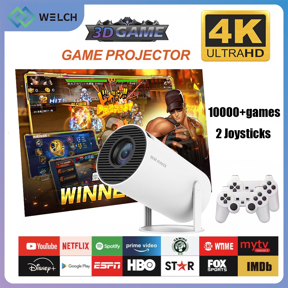 【New】X30 Max 4K HD Game Projector Video TV Game Console 2.4G Wireless ...