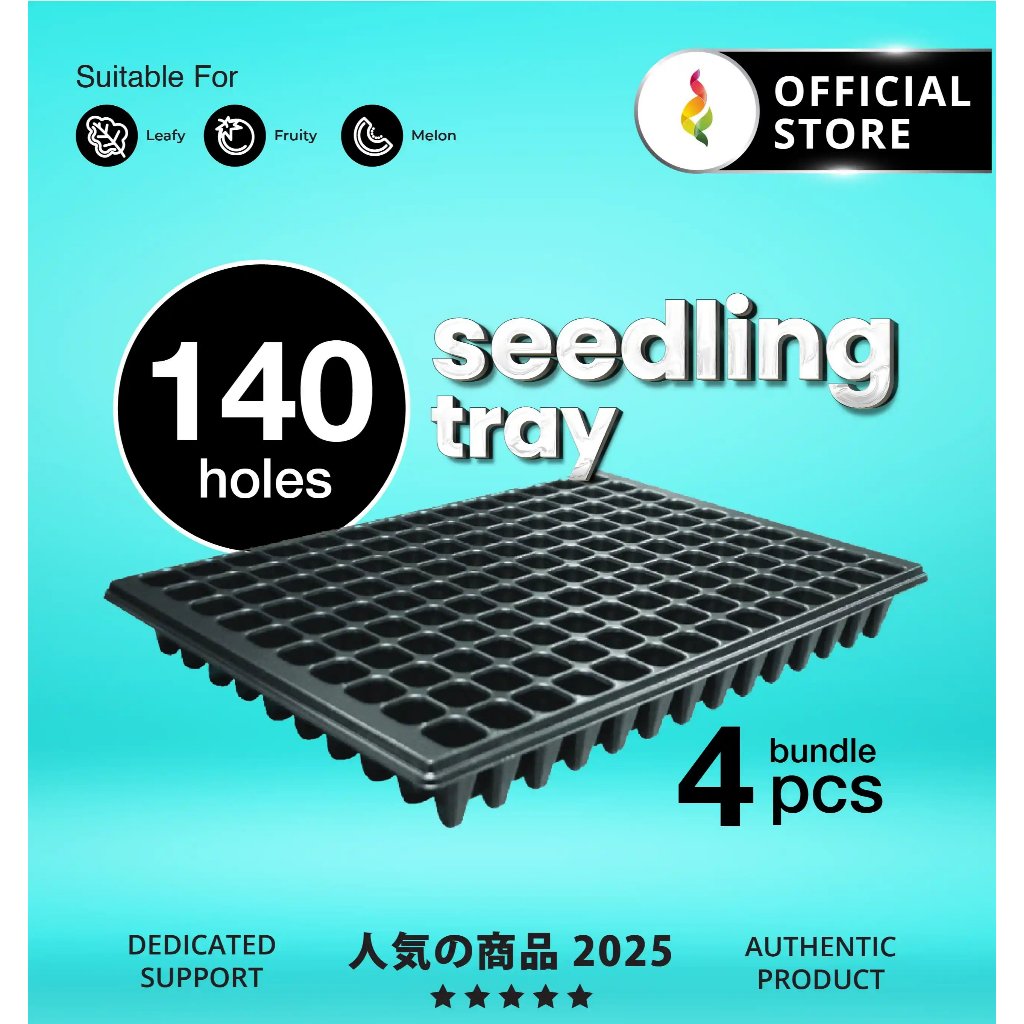 Seedling Tray BUNDLE 4PCS (140 HOLES) : 4 PCS (140 LUBANG) TRAY SEMAIAN ...