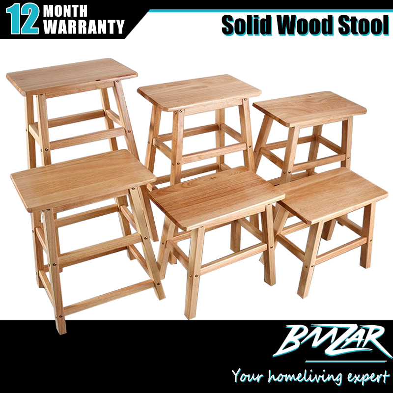 𝐁𝐌𝐙𝐀𝐑 𝙄𝙣 𝙎𝙩𝙤𝙘𝙠 Solid Wood Stool Bar Chair Bar Stool Kerusi Bar Bangku ...