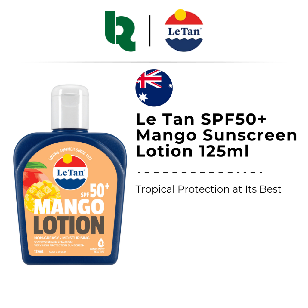 Le Tan SPF50+ Mango Sunscreen Lotion Tropical Protection at Its Best ...