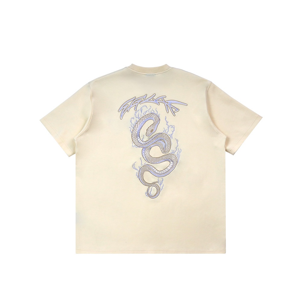 EGLAF Flaming Serpent Logo Tee (Cream White) | Shopee Malaysia