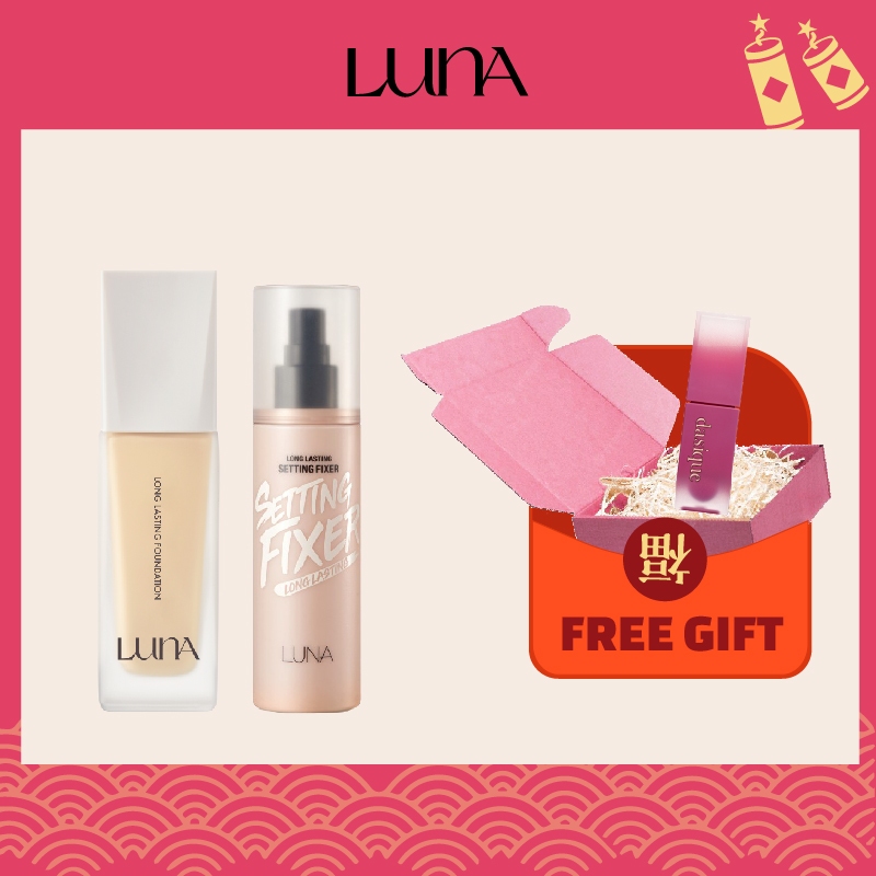 LUNA Long Lasting Foundation (New Version) + Setting Fixer 100ml ...
