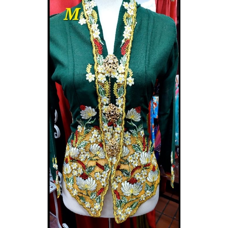 Kebaya Sulam Nyonya Embroidery Traditional Hand Made (M) | Shopee Malaysia