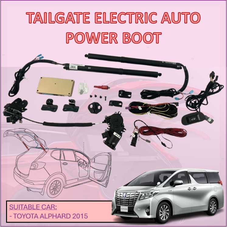 💫MALAYSIA STOCK💫TOYOTA ALPHARD 2015 PLUG & PLAY ELECTRIC AUTO TAILGATE ...
