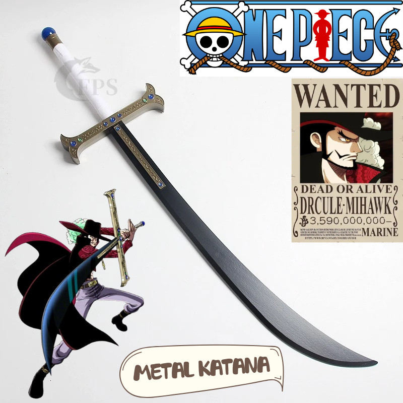 COD One Piece Katana Toy Wooden Pedang Japanese Anime Cosplay Metal ...
