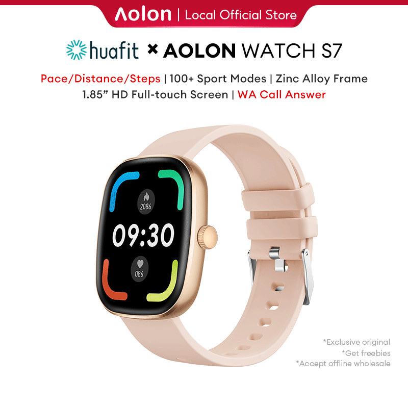 Aolon&Huafit S7 Smart Watch 1.85"HD Full Touch Screen Bluetooth WA Call ...