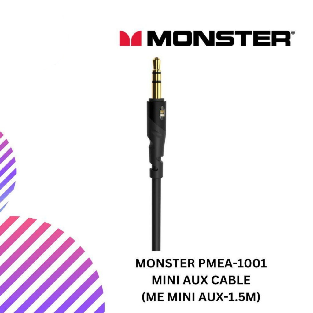 MONSTER PMEA-1001 MINI AUX Cable (ME MINI AUX-1.5M) | Shopee Malaysia