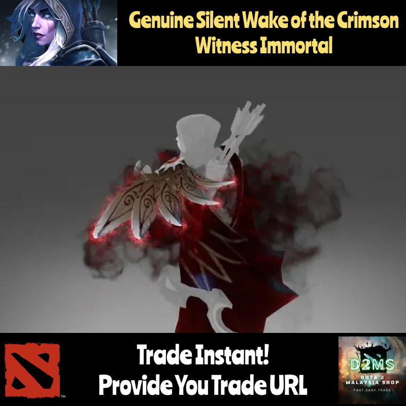 Dota 2 Drow Ranger (Dr) Genuine Silent Wake of the Crimson Witness ...