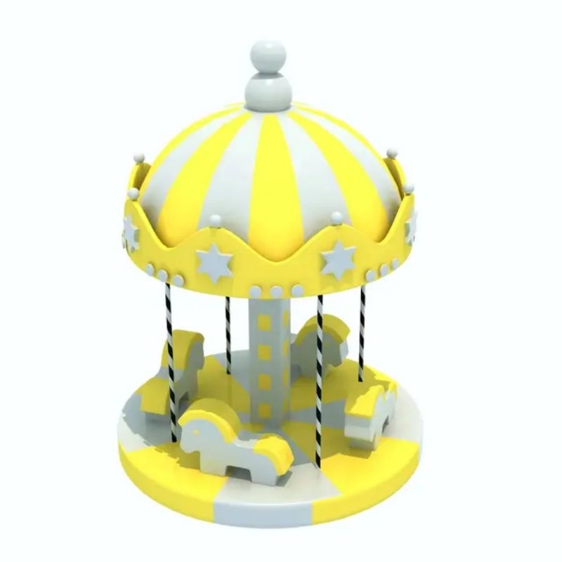 MERRY GO ROUND CAROUSEL HORSE THEMED SOFT RIDES INDEPENDENT PLAY ...