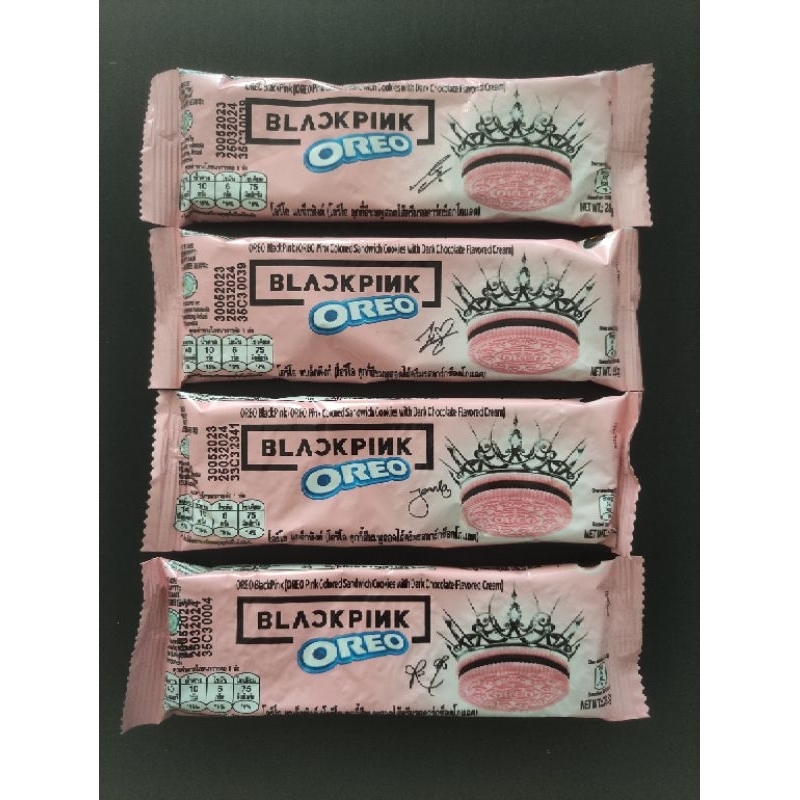 (NOT FOR EATING) BLACKPINK OREO 4 packets - Strawberry Complete ...