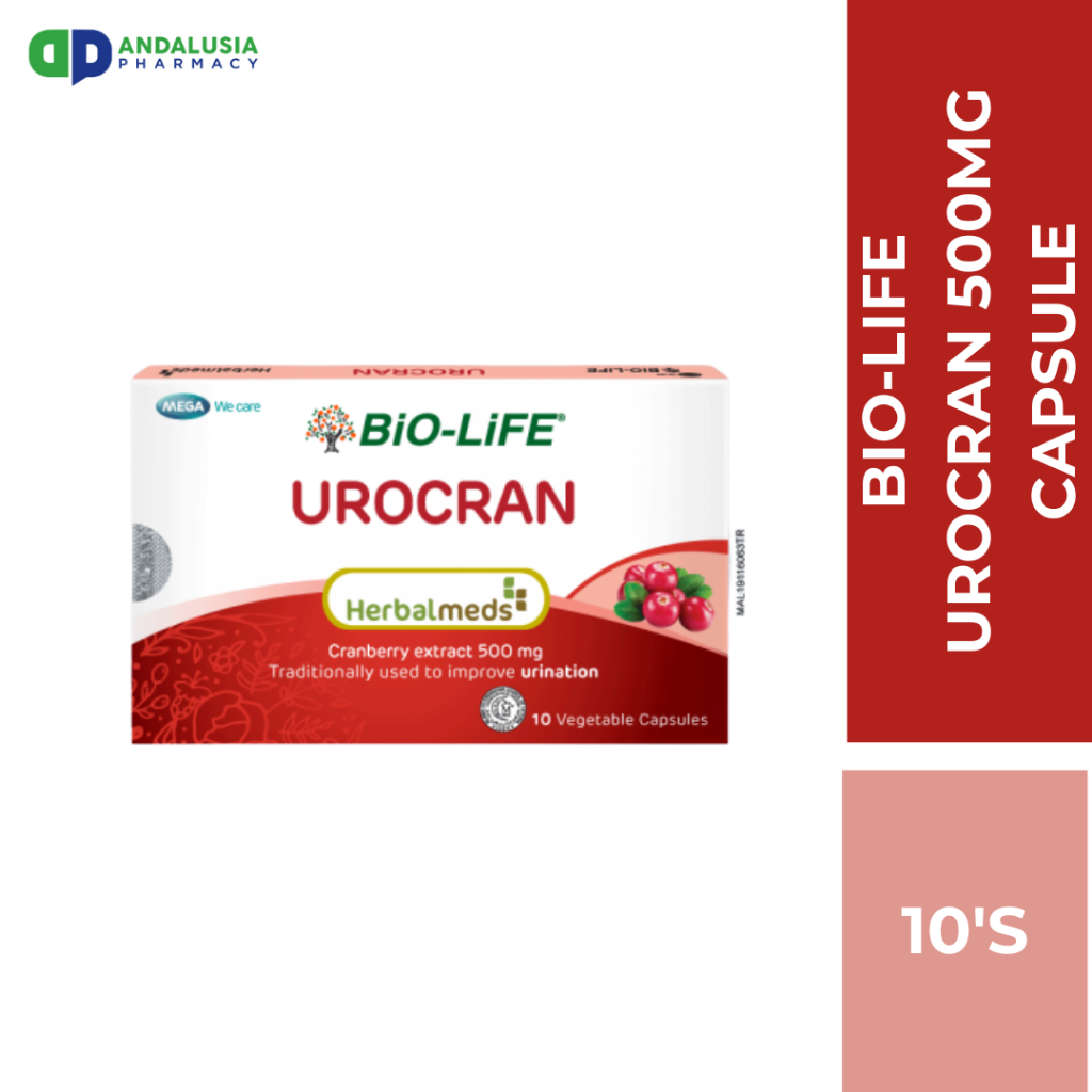 BIO-LIFE UROCRAN 500MG 10'S CAPSULE | Shopee Malaysia