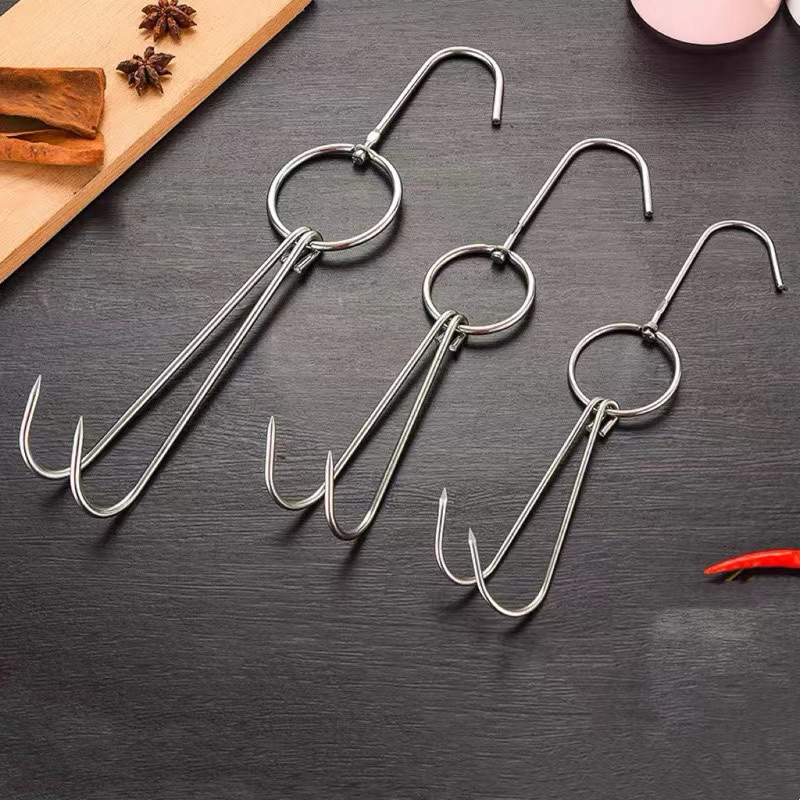 Extra Thick Stainless Steel Meat Hook / Chicken Hook Thick / Besi ...
