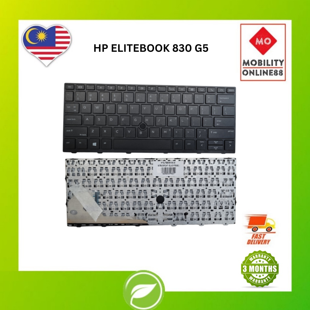 HP ELITEBOOK 830 G5 730 G5 735 G5 830 G5 836 G5 W/TRACKPOINT LAPTOP ...