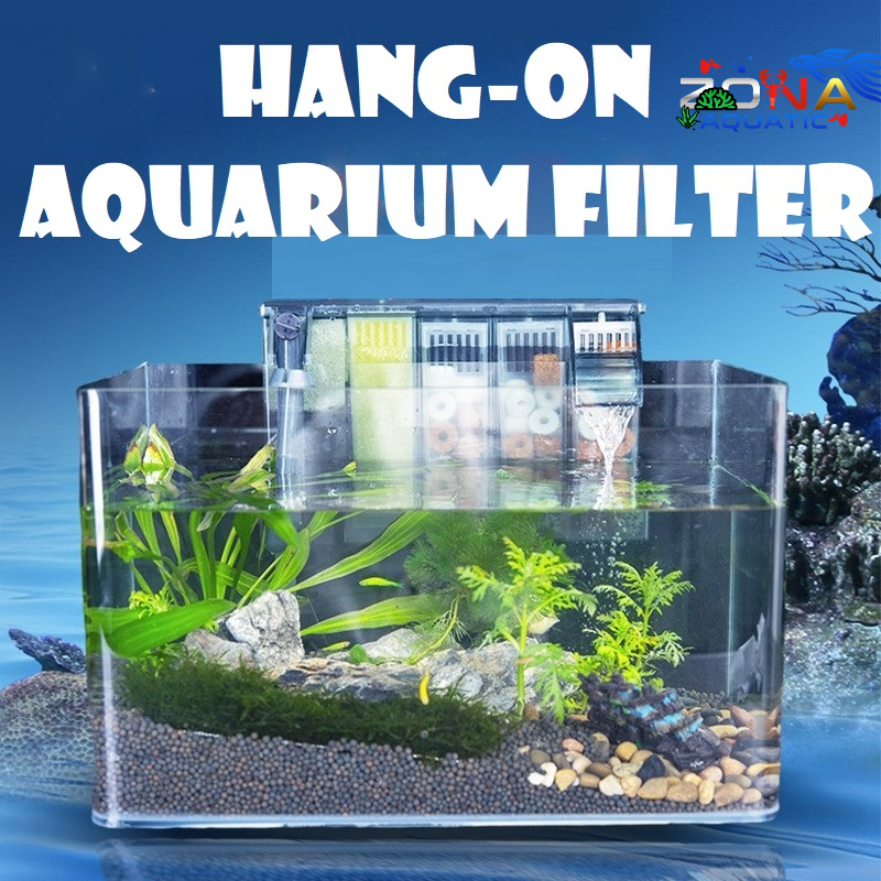 READY STOCK | AQUARIUM HANG ON FILTER | FISH TANK FILTER | OUT HANG ...