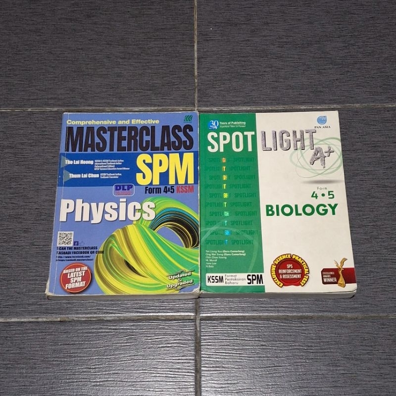 SPM MASTERCLASS PHYSICS & SPOTLIGHT A+ BIOLOGY (Reference Book ...