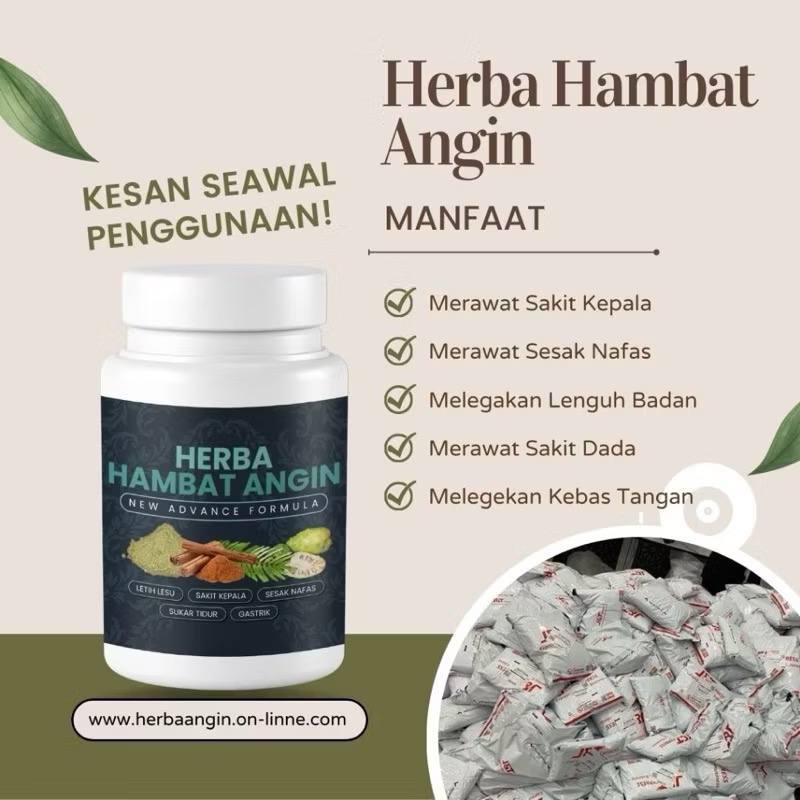 Herba Hambat Angin New Advance Formula Original | Shopee Malaysia