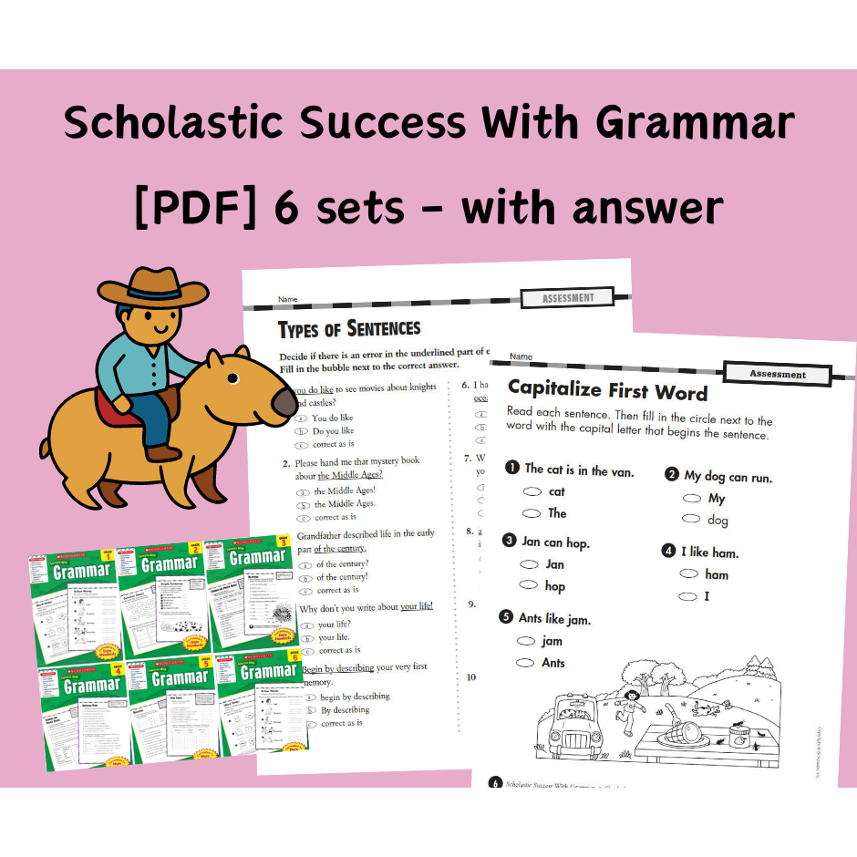A685 – [PDF] Scholastic Success With Grammar 6 sets (with answer ...