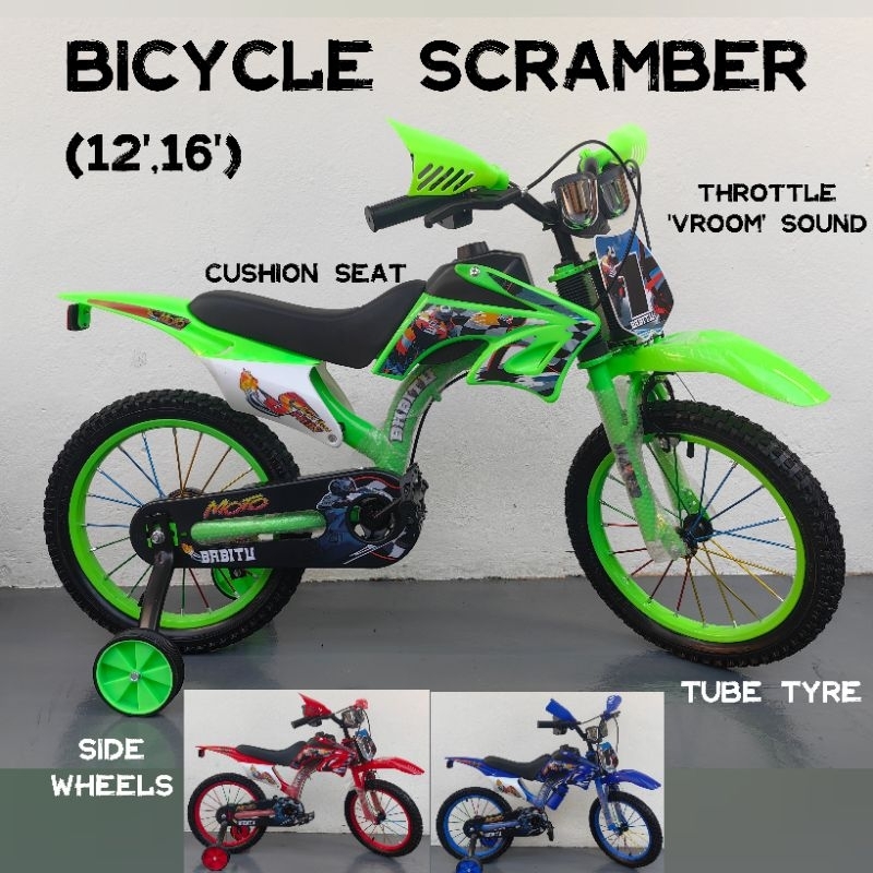 VVM: BASIKAL MOTOR DESIGN SCRAMBER BASIKAL BUDAK 12' 16' BUNYI VROOM ...