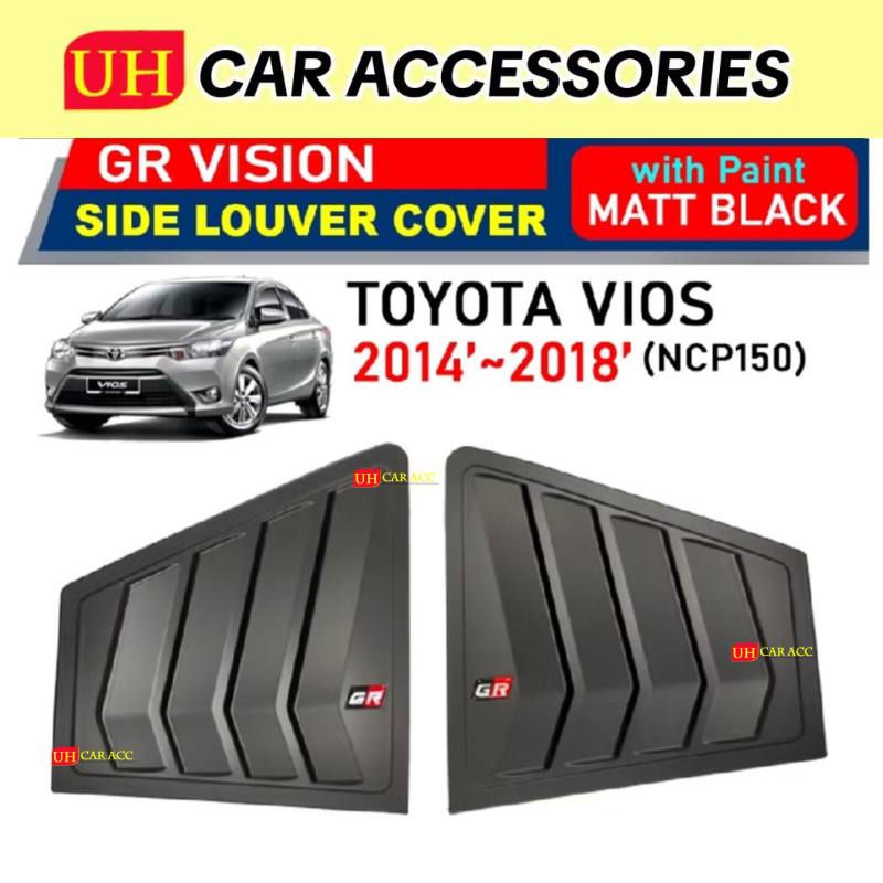 TOYOTA VIOS NCP150 2014 - 2018 REAR GR MUSTANG TRIANGLE SIDE LOUVER ...