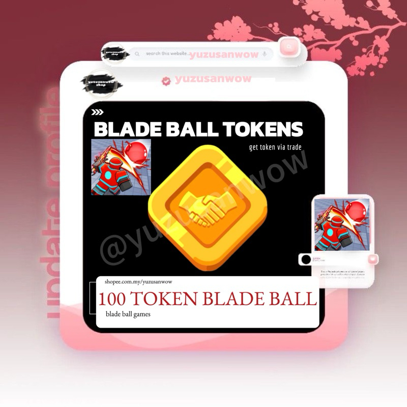 Blade ball 100 tokens/token -PC GAME | Shopee Malaysia