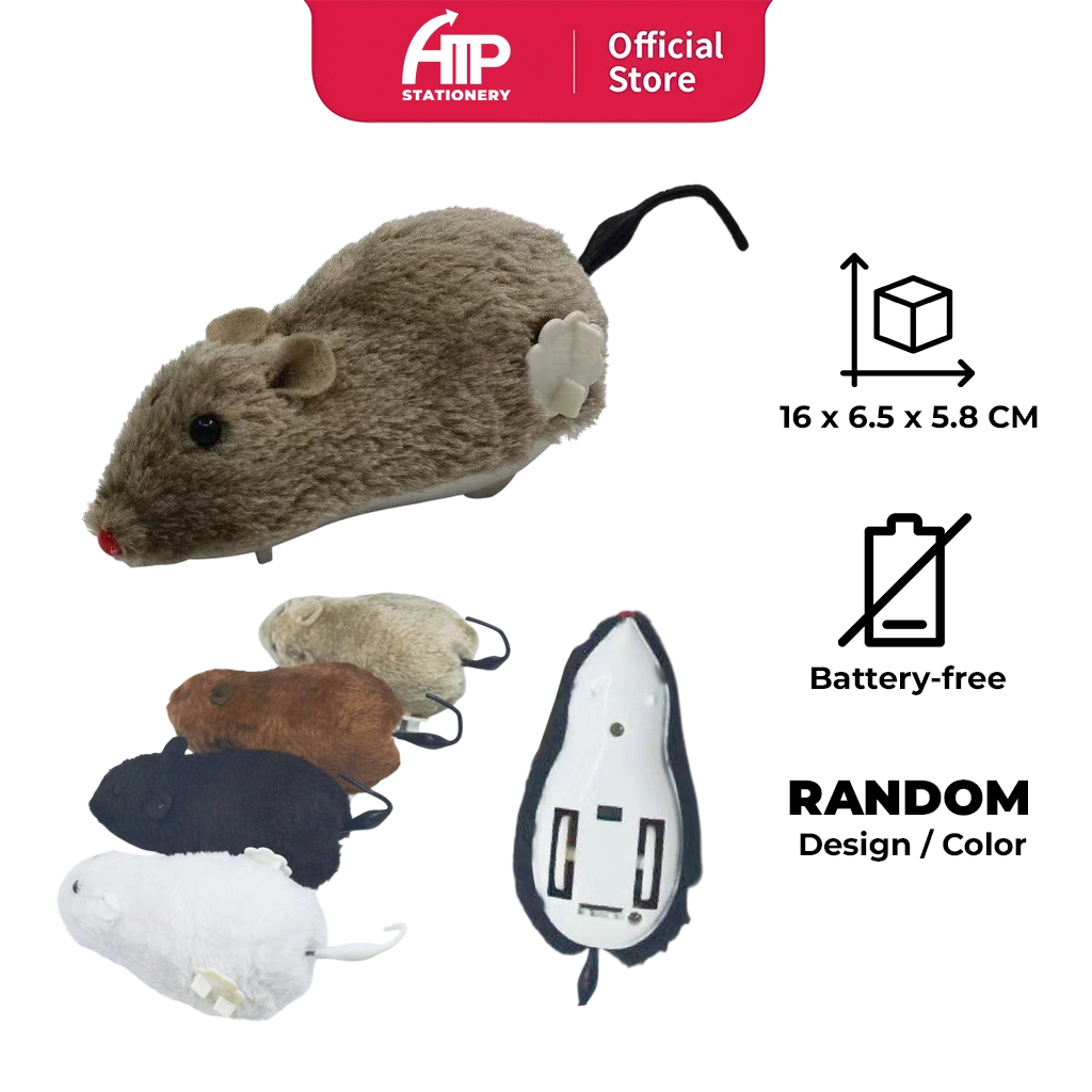 Cartoon Wind Up Mouse Toy Cute Plush Toys Funny Clockwork Toys Kids ...
