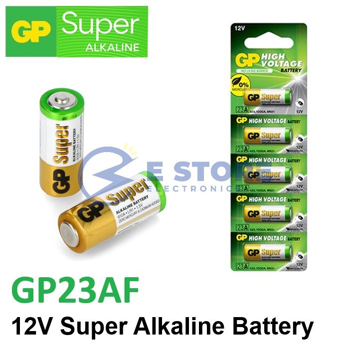 23A GENUINE GP Alkaline Battery 12V (23AF-2C5) | Shopee Malaysia