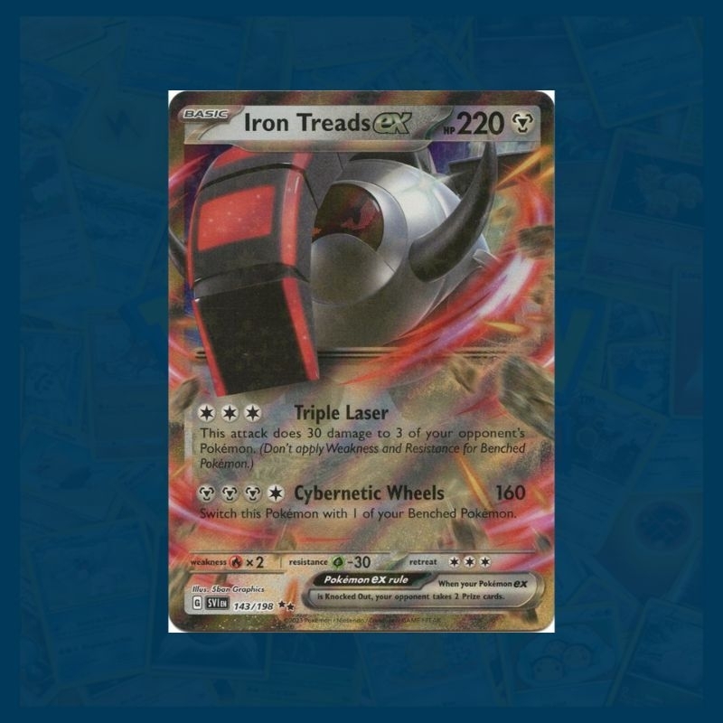 Iron Treads Ex (143/198) Ultra Rare | Scarlet And Violet SV01 | Pokemon ...