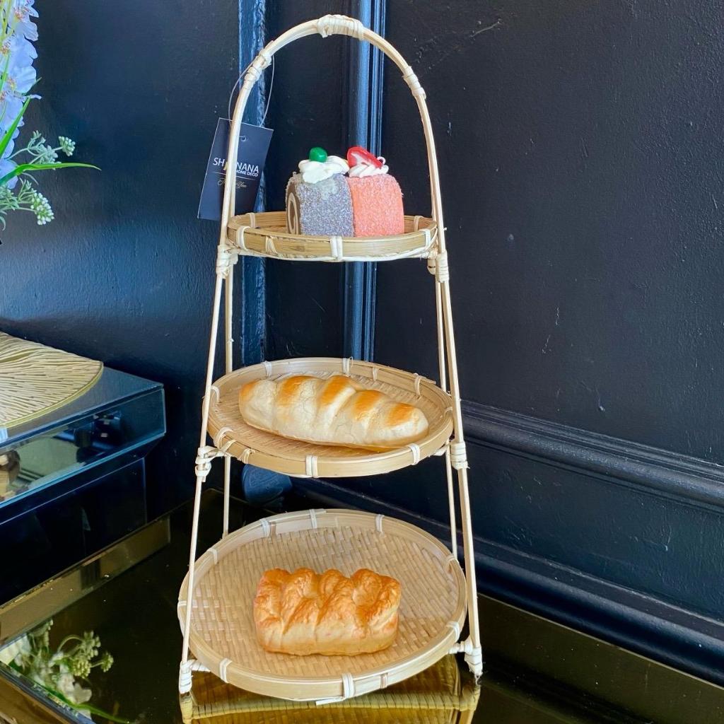 Bamboo dessert tray 3layer | Shopee Malaysia