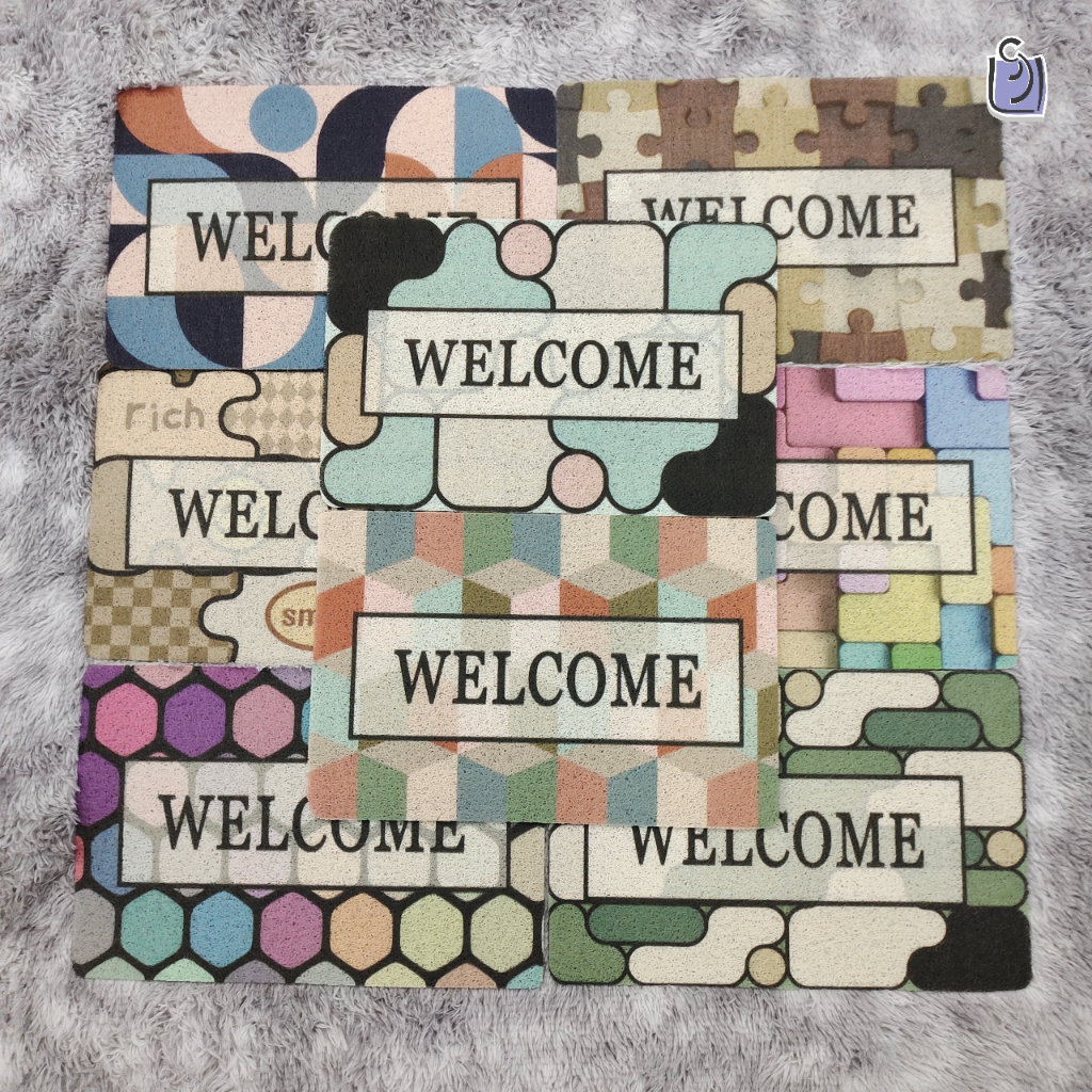 Floormat PVC Printed Welcome / Alas Kaki 地垫 (38cm x 58cm) | Shopee Malaysia