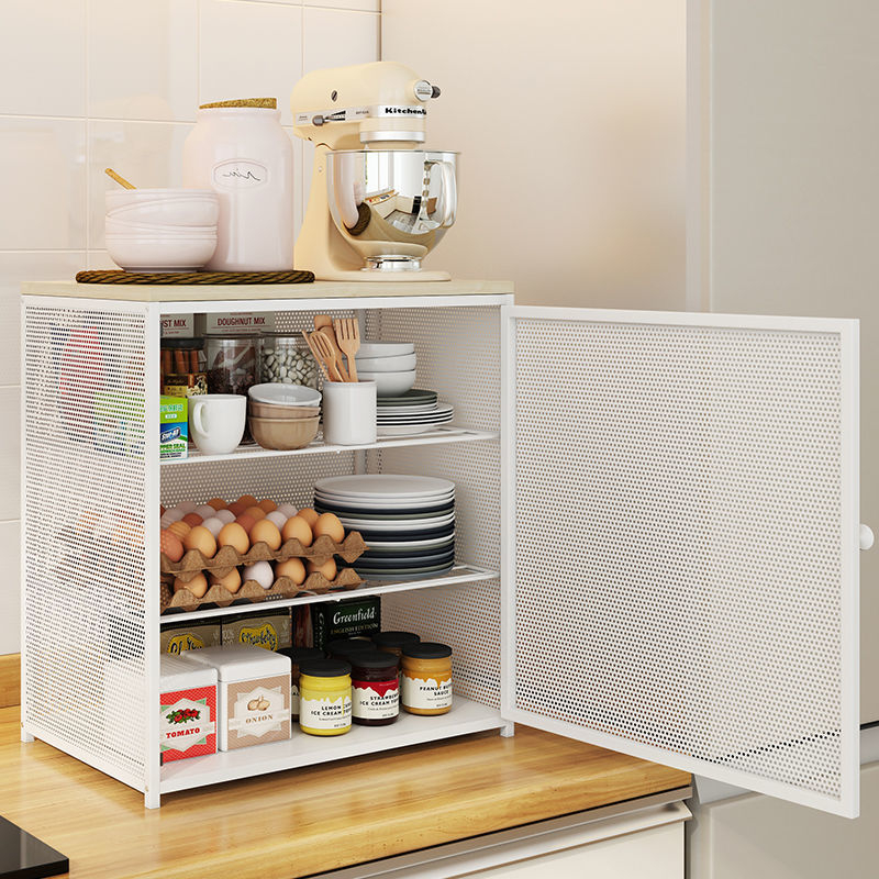 Storage Cabinet Kitchen Countertop Cupboard Multi-Functional Storage ...