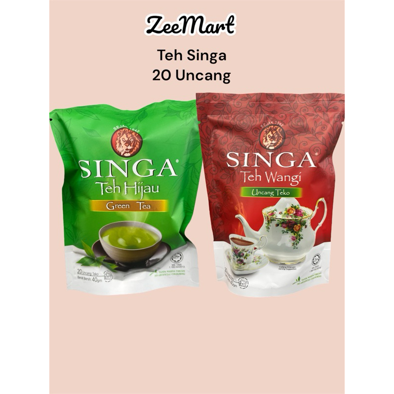 Teh Uncang Teko [Singa] (20 Uncang Per Pack) | Shopee Malaysia