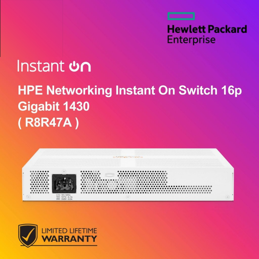 HPE Networking Instant On Switch 16p Gigabit 1430 ( R8R47A ) | Shopee ...