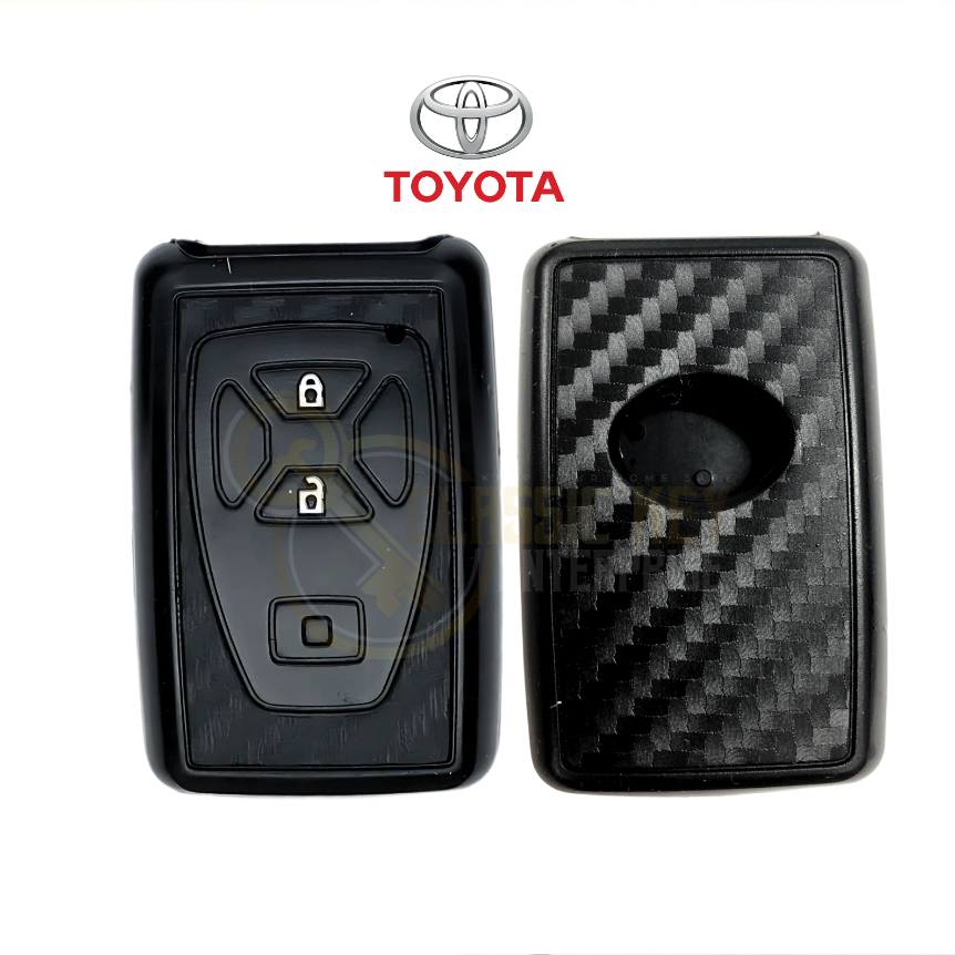 Toyota Keyless Remote Car Key Carbon Fiber Silicone Estima Alphard ...