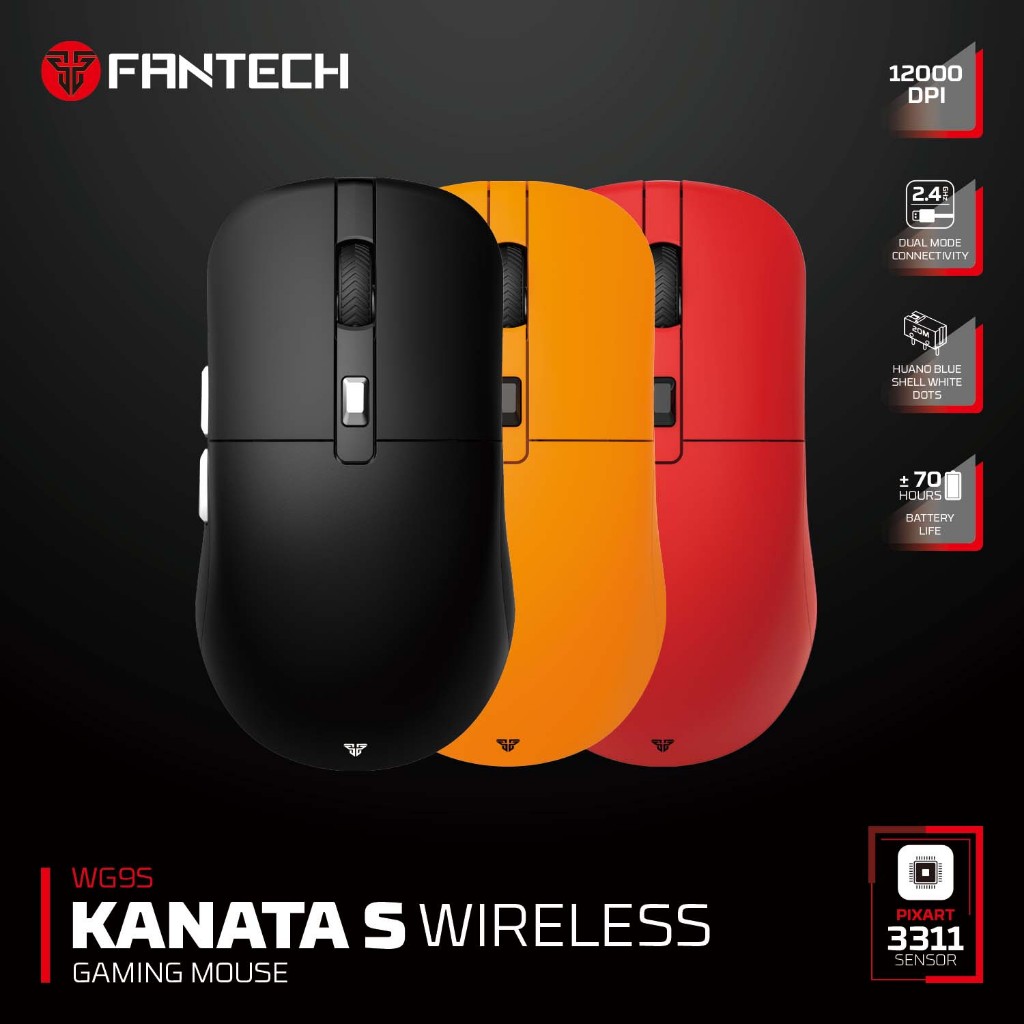 FANTECH WG9s KANATA S WIRELESS GAMING MOUSE | Shopee Malaysia