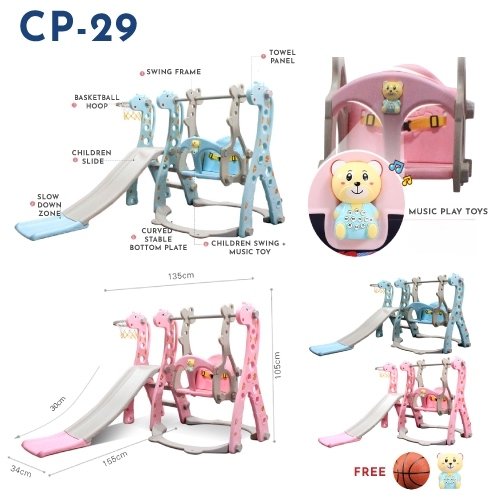 Jollybee Children Playground Slide CP-16 Slide Home Kids Playground ...