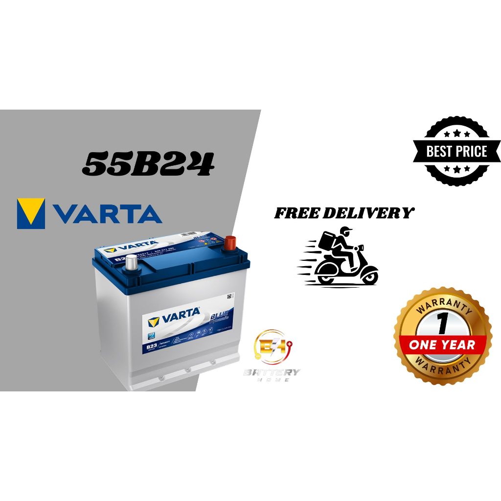 (INSTALLATION PROVIDED)Bateri Kereta Varta Ns60 55B24 L/R-Toyota,Proton ...