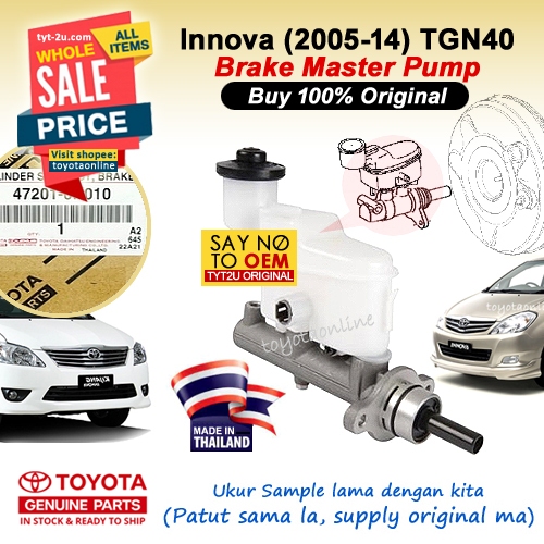 (Heavy Duty) Innova 2.0 (2006-) Brake Master Pump (ABS) AUTOMATIC ...