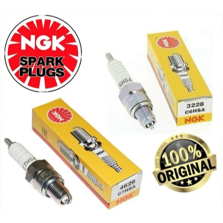 NGK SPARK PLUG C6HSA C7HSA CPR8EA-9 CR8E EX5 DREAM WAVE KRISS C70 GBO ...