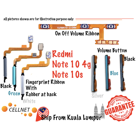 [Cellnet] Redmi Note 10 4g / Redmi Note 10s On Off Volume Ribbon ...
