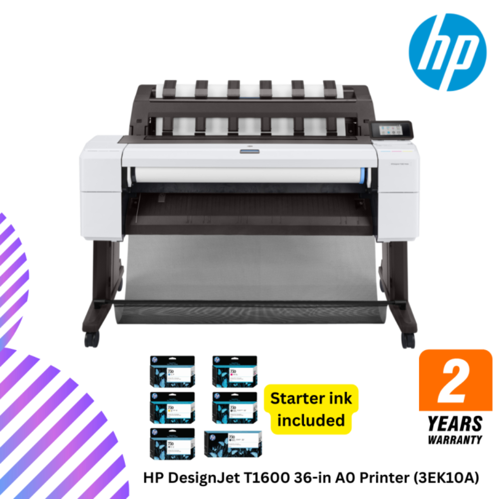 HP DesignJet T1600 36-in A0 Size Printer (3EK10A) | Shopee Malaysia