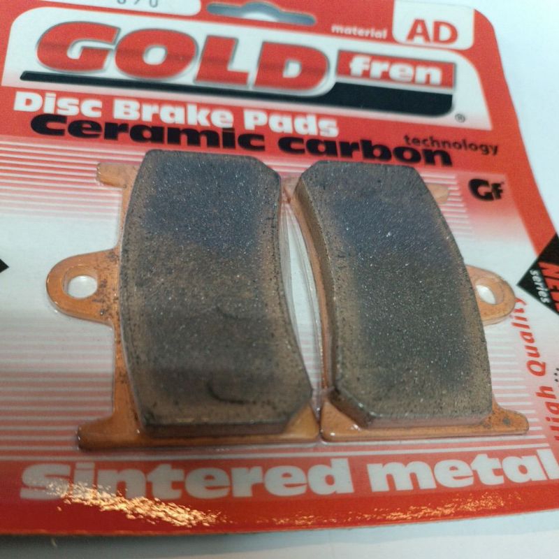 Brek pad front Yamaha MT09 V1 V2 V3 / MT07 V1 V2 / FZ8 Goldfren ...