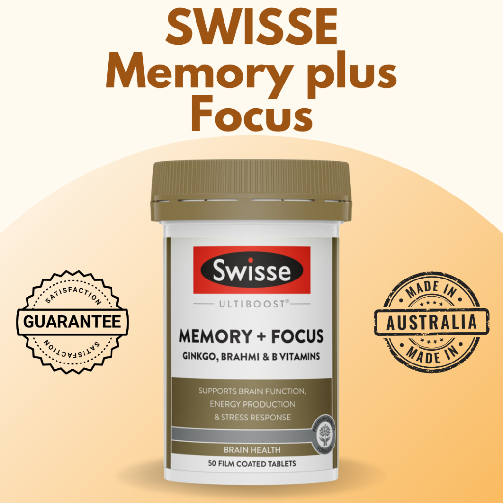 SWISSE Memory plus Focus (50 tablets) | Shopee Malaysia